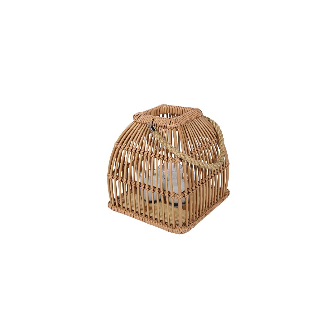 Lily Square Lanterns Natural - The Laurel Group Outdoor living