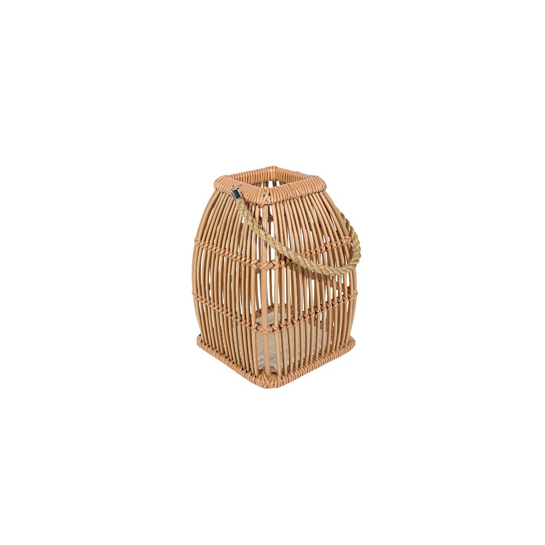Lily Square Lanterns Natural - The Laurel Group Outdoor living
